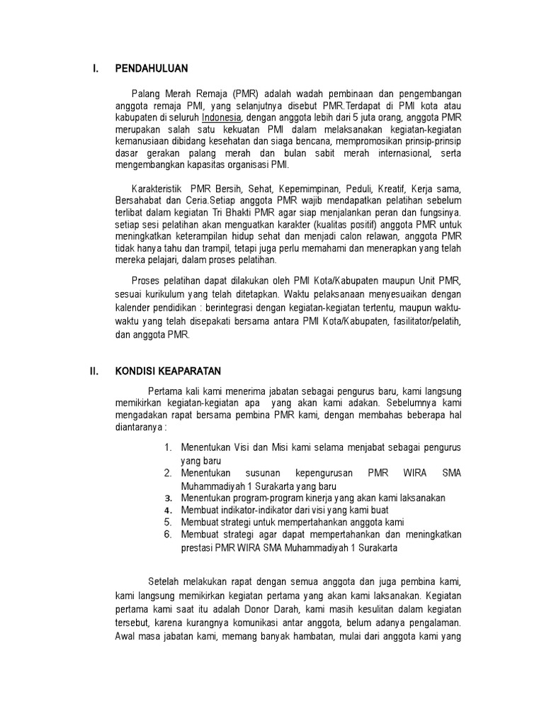 LPJ Tahunan PMR | PDF