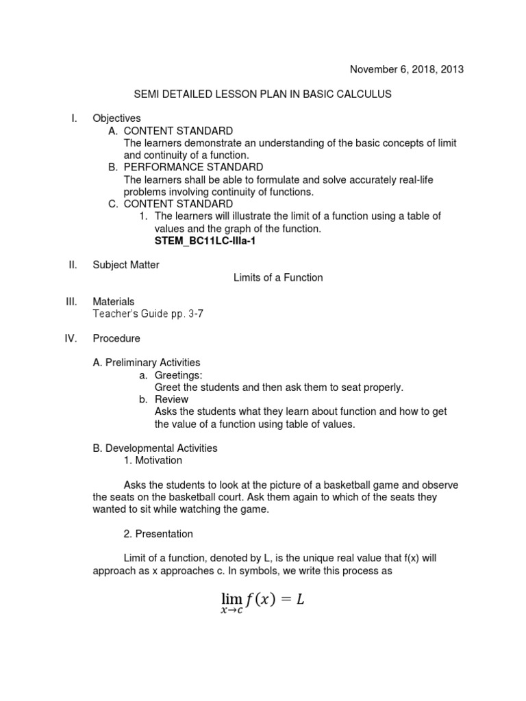 Calculus DLL Week 1 | PDF | Function (Mathematics) | Learning