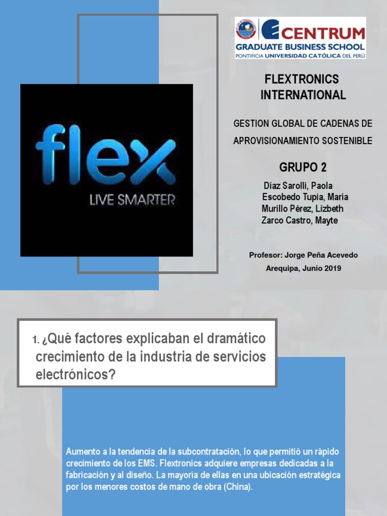 Grupo 2 Caso Flextronics | PDF | Fabricante Original de Equipo ...