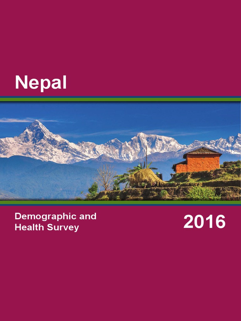 Nepal Demographic Health Survey Ndhs 2016 Final Report Pdf Family