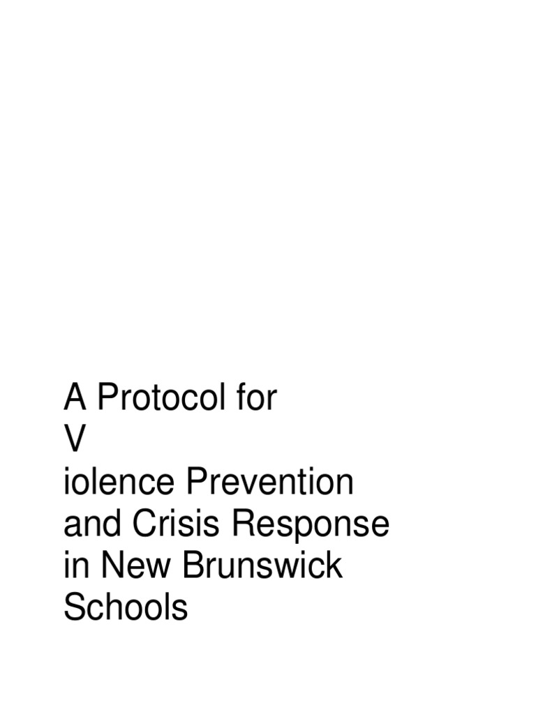 Crisis Response Protocol for Schools | PDF | Violence | Mentorship