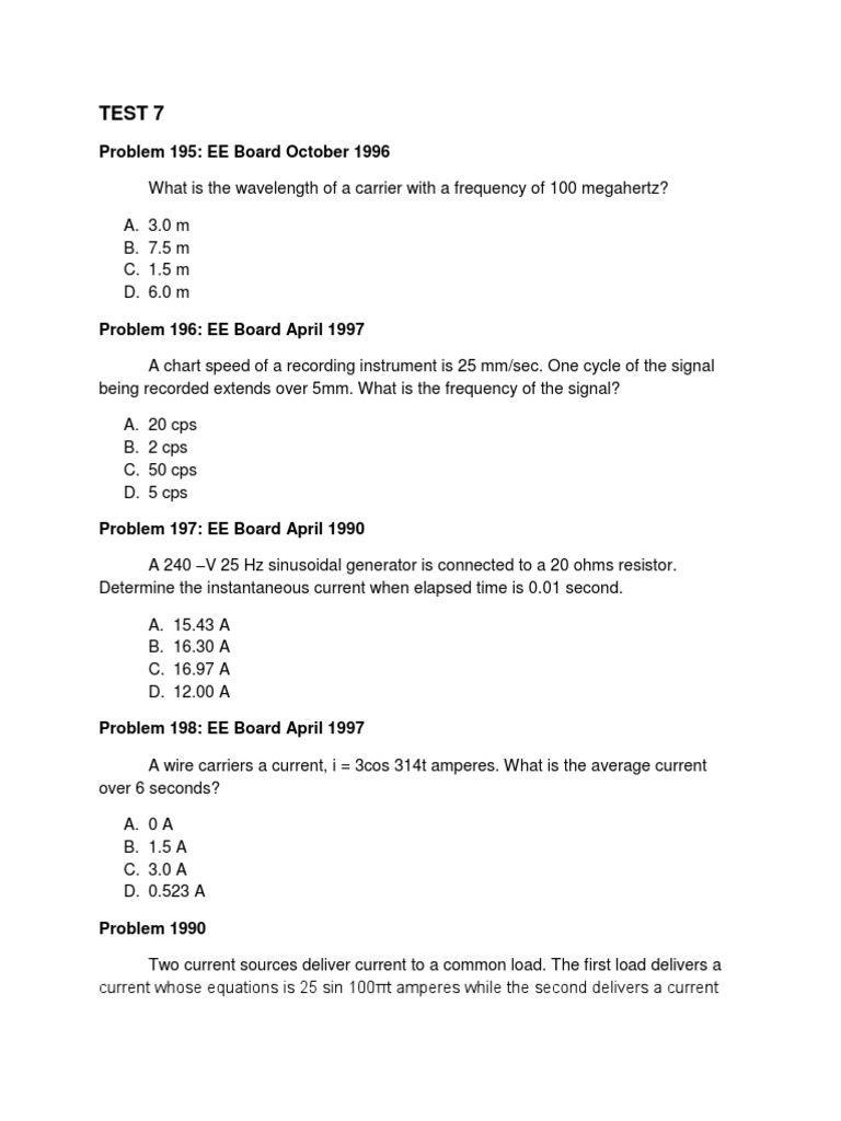 Test 7esas | PDF | Series And Parallel Circuits | Inductor
