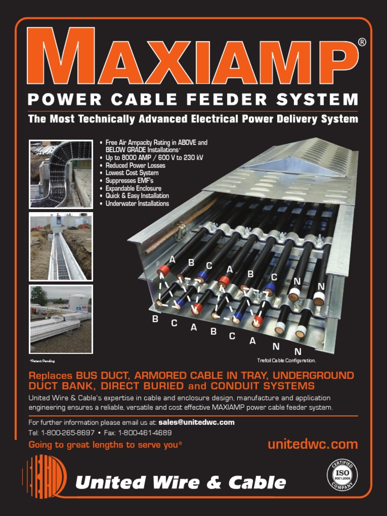 MAXIAMP 2017 Power Cable Feeder System | PDF | Electrical Substation ...