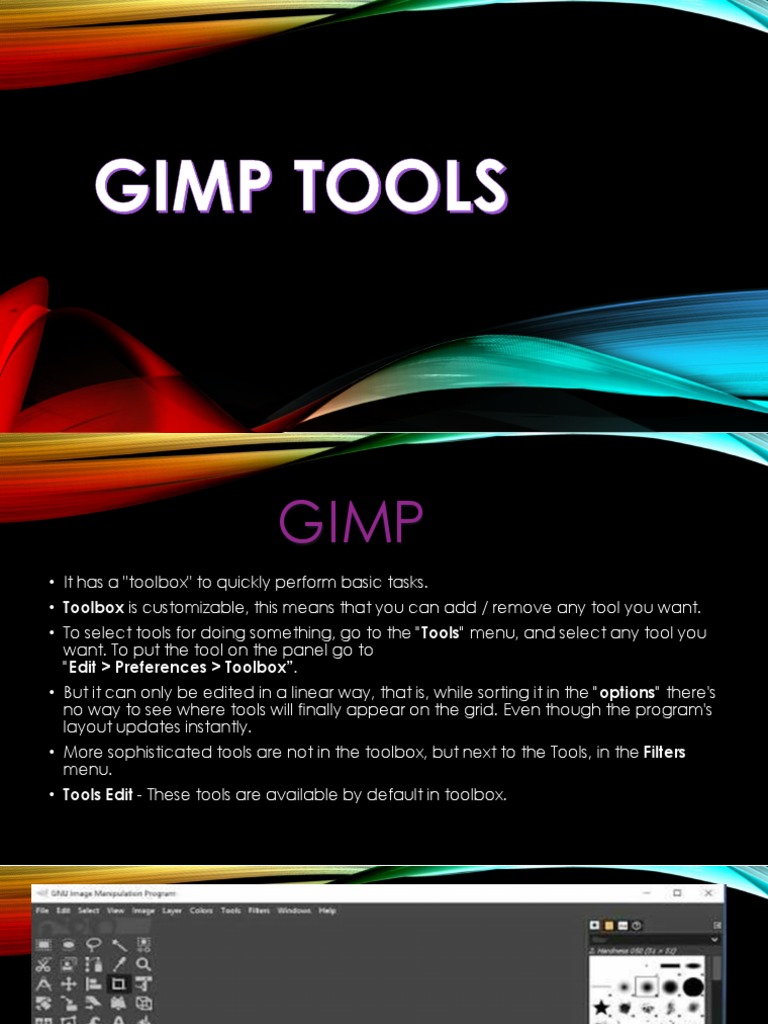 Gimp Tools | PDF