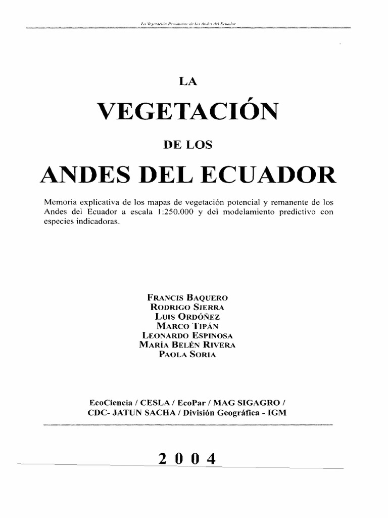 Lflacso Ecociencia Pubcom | PDF | Andes | Ecuador