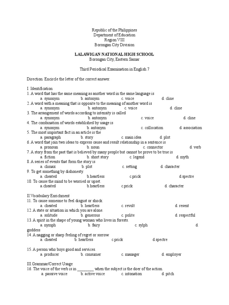 English 7 Edited | PDF | Cloud | English Language