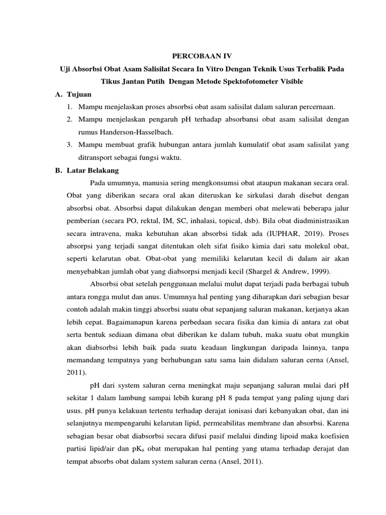 Makalah Biofar Percobaan IV FIX | PDF