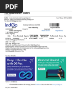 IndiGo Flight Ticket Sample 2025 | PDF