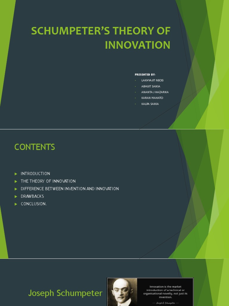 Schumpeter's Theory of Innovation | PDF | Entrepreneurship | Business Cycle