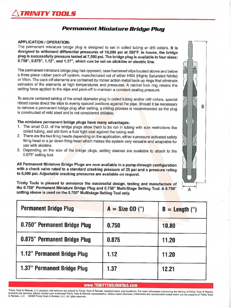 Bridge Plug | PDF