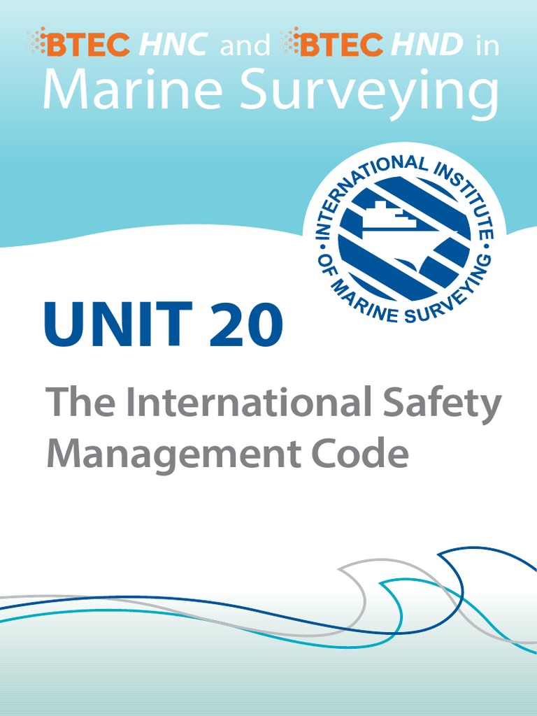 Unit 20-The ISM Code | PDF | Sea Captain | Safety