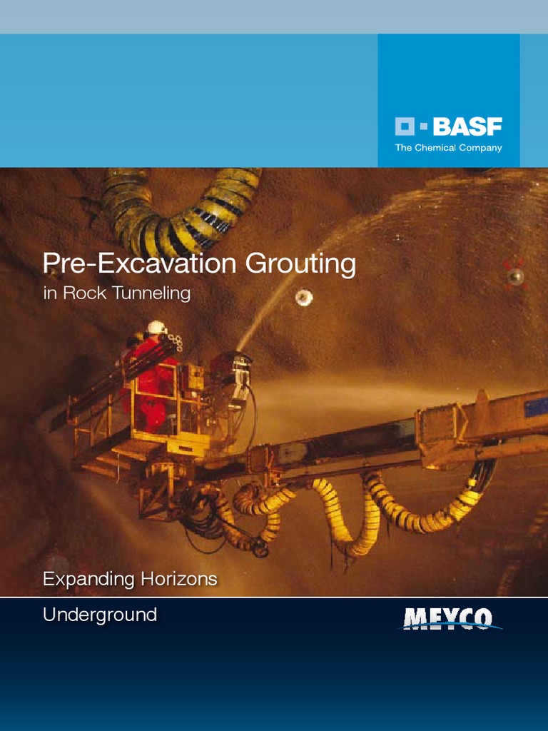Pre-Excavation Grouting: in Rock Tunneling | Soil | Tunnel