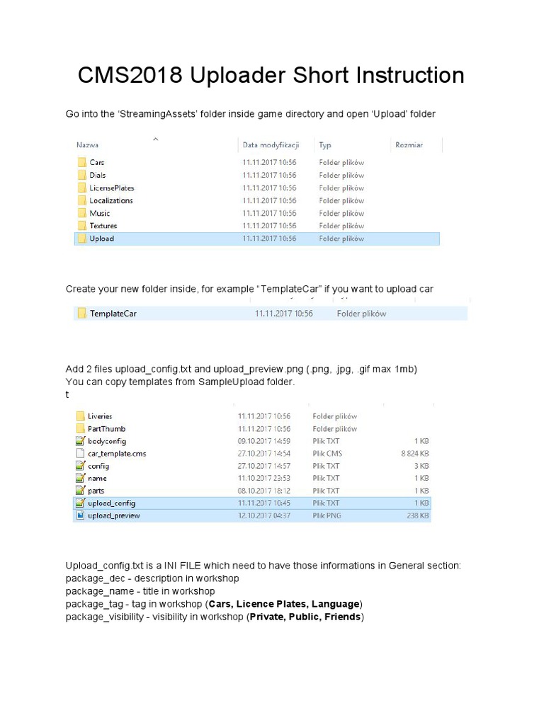 CMS2018 Workshop Upload Guide | PDF | Computers