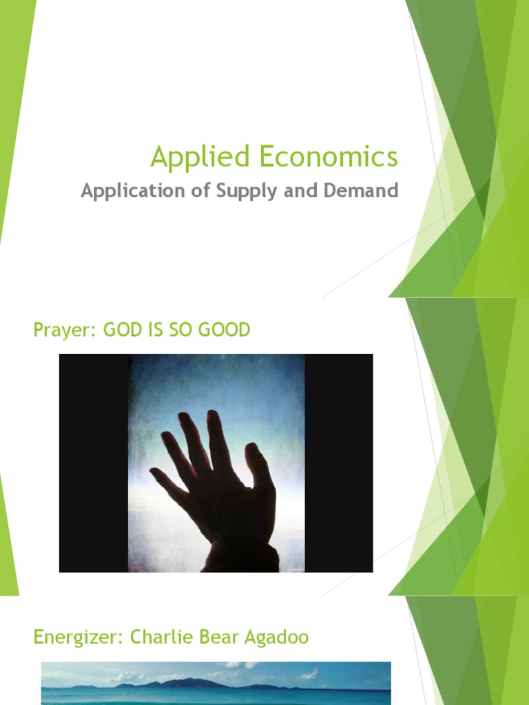 Applied Economics: Application of Supply and Demand | Download Free PDF ...