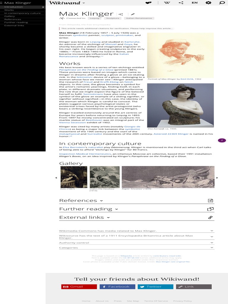 Max Klinger: A Symbolist Painter and Sculptor Known for His Dream ...