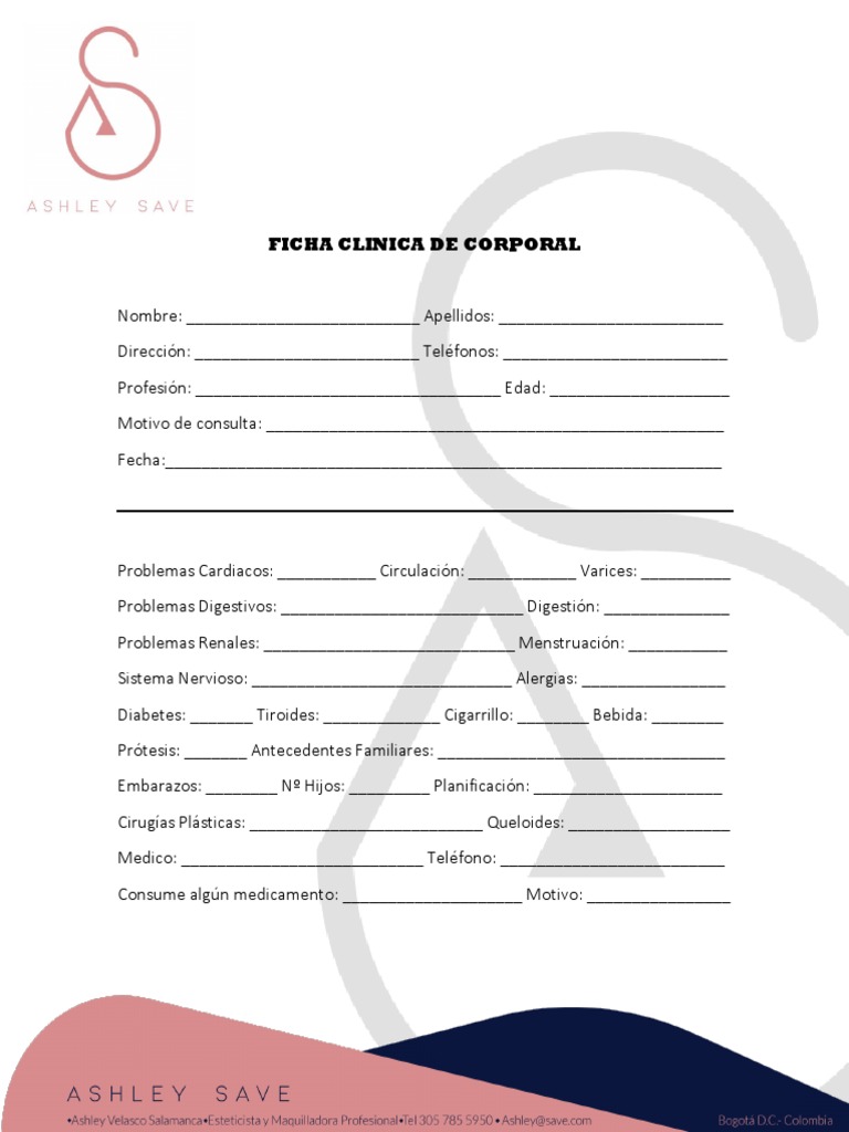 FICHA CLINICA ESTETICA.docx | Especialidades Medicas | Medicina CLINICA FICHA CLINICA ESTETICA.docx | Especialidades Medicas | Medicina CLINICA