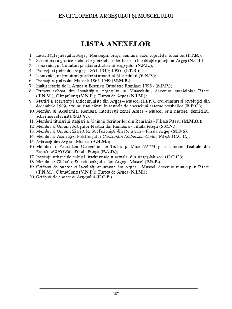 Enciclopedia IV Anexe PDF | PDF