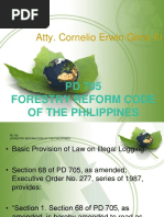 PD 705 - Revised Forestry Code | PDF | Forestry | Forests