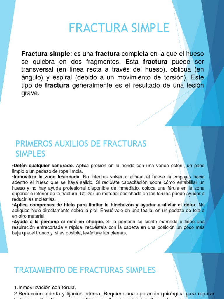 Fractura Simple | PDF | Hueso | Herida