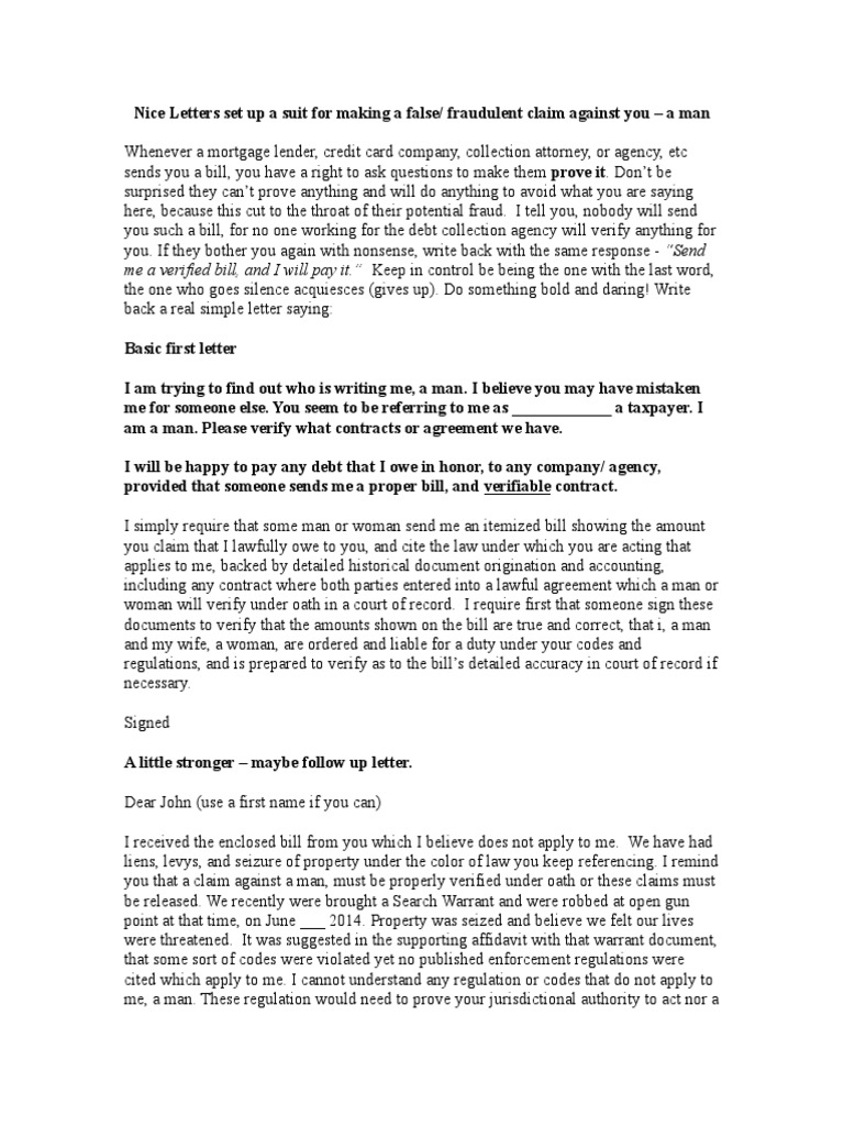 Notice Letters | PDF | Foreclosure | Government