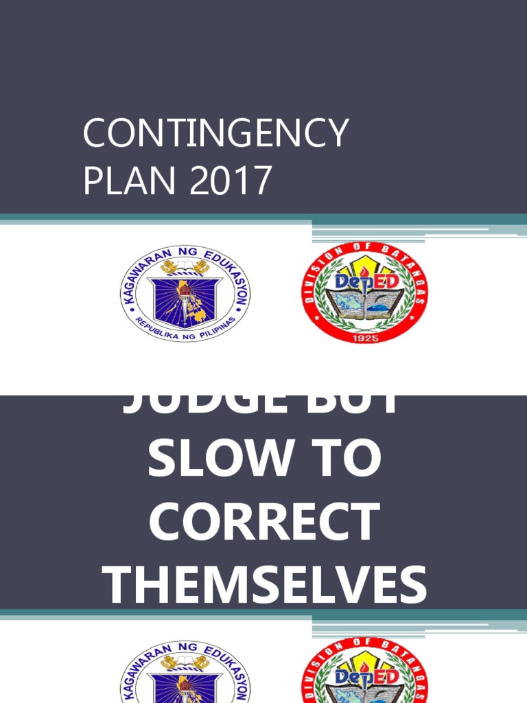 Contingency Plan DRRM | PDF | Emergency | Public Sphere