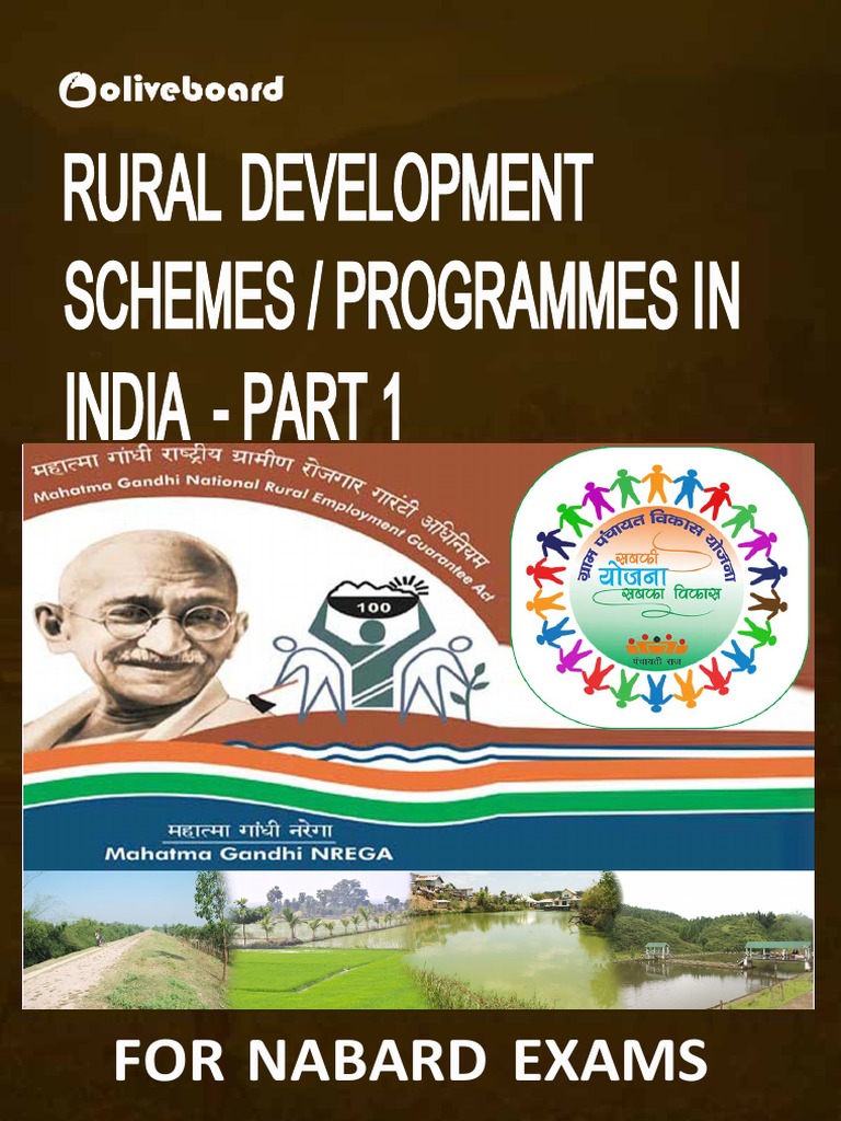 Rural Development Schemes Part 1 | PDF | Economy Of India | Economies