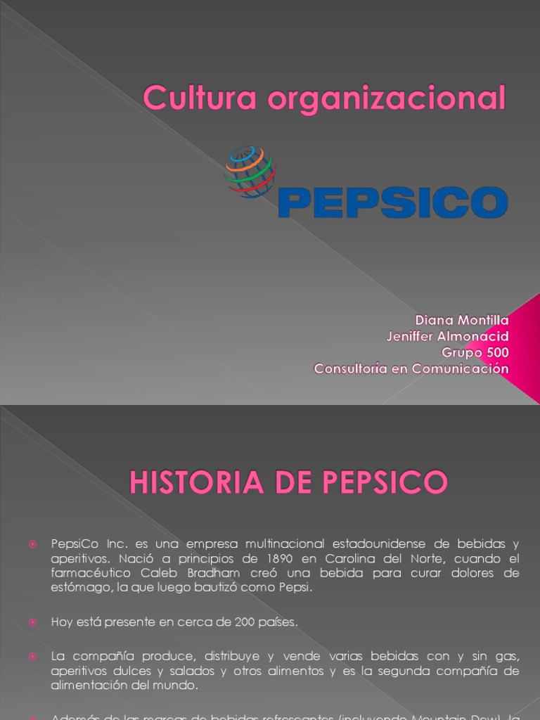 Cultura Organizacional de PepsiCo | PDF | Pepsi Co | Economias