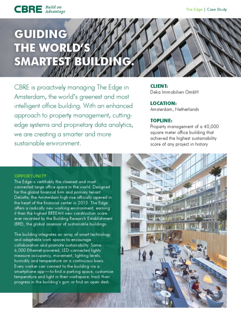 CBRE - The Edge Case Study PDF | PDF | Green Building | Sustainability