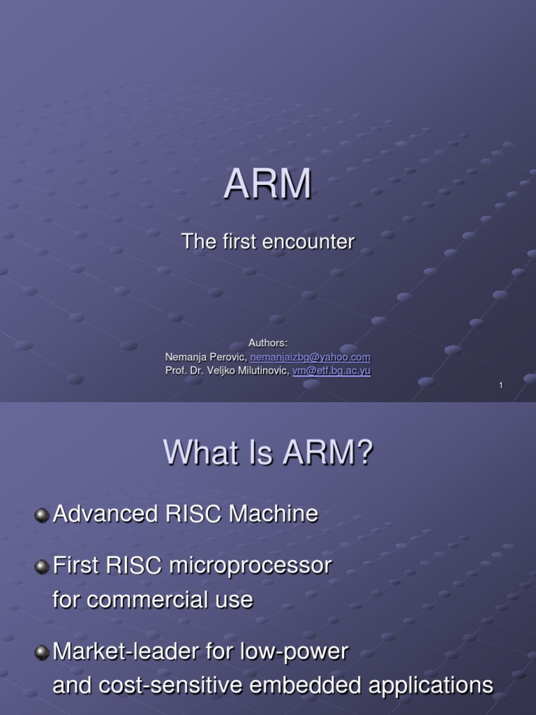 ARM | PDF | Arm Architecture | Digital Technology