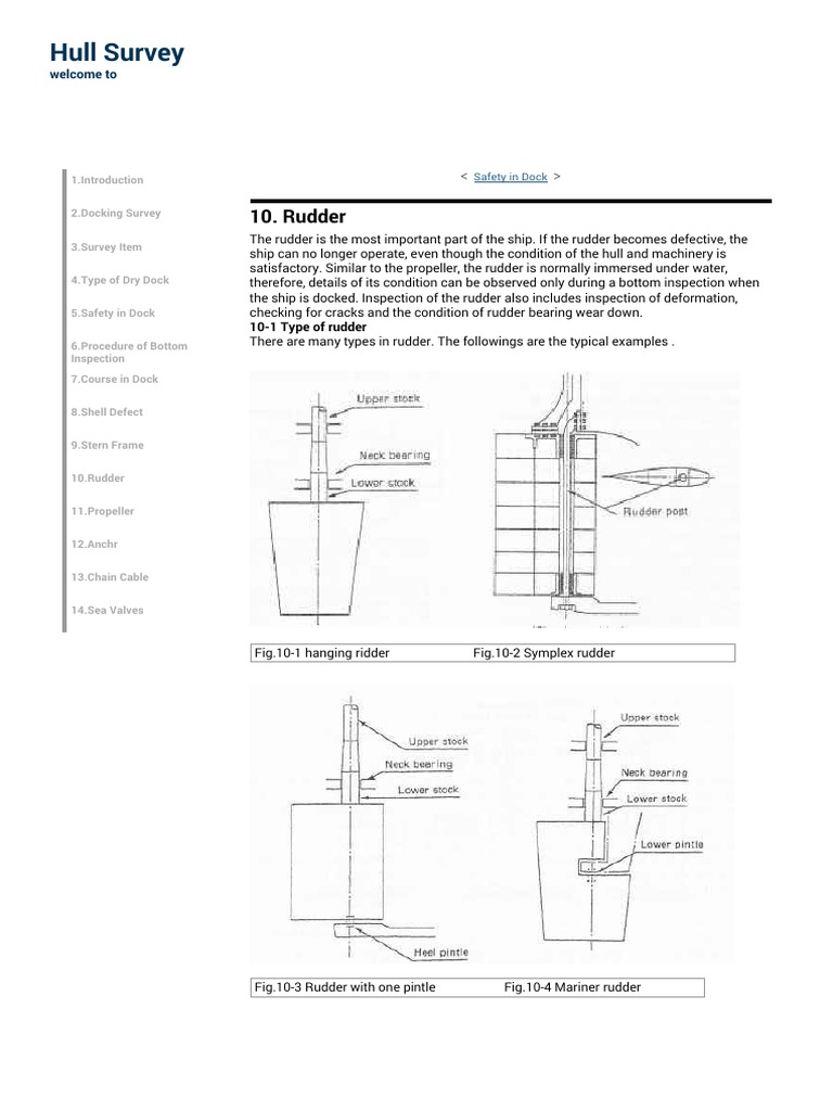 Rudders Maintenance Manual | PDF | Rudder | Corrosion