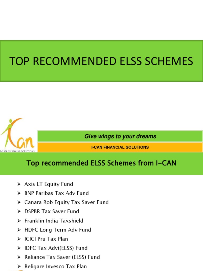 Top ELSS Schemes for Tax Savings | PDF | Dividend | Taxes