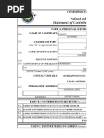 SOCE Forms For Candidates (Final) | PDF | Affidavit | Notary Public