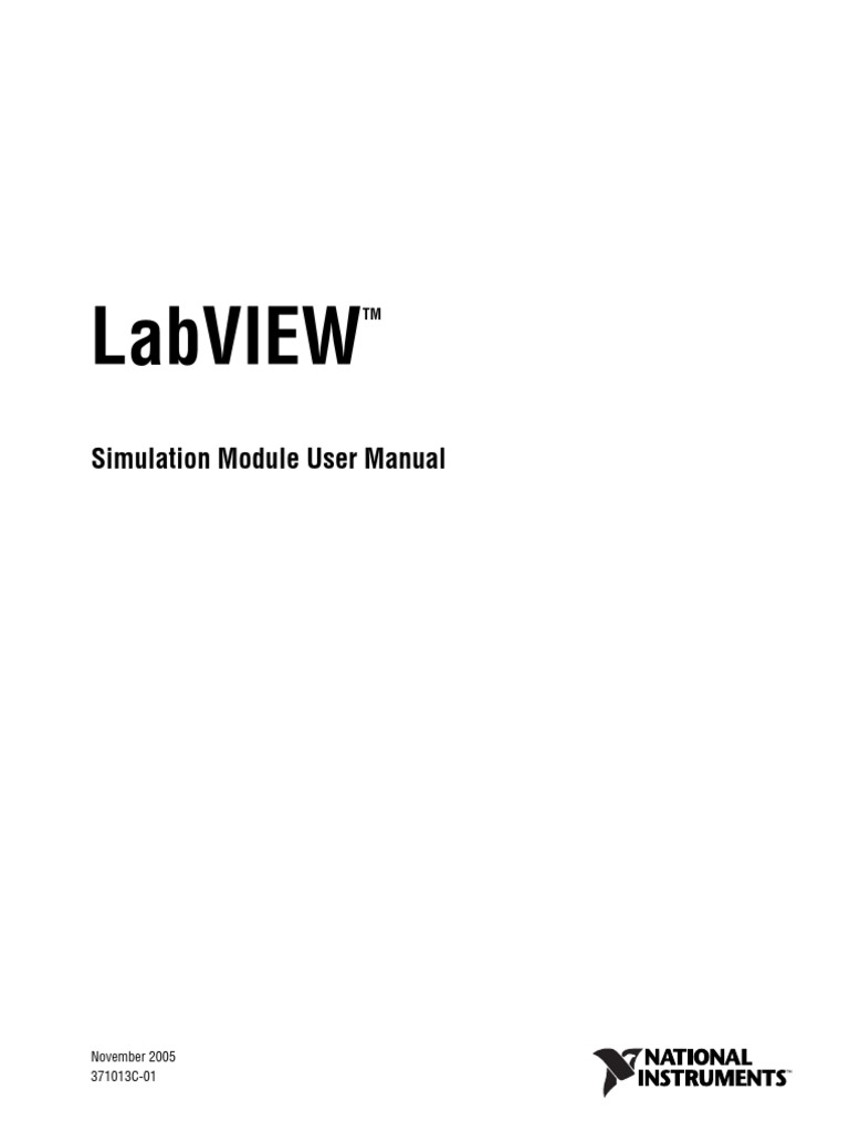 Labview: Simulation Module User Manual | Download Free PDF ...