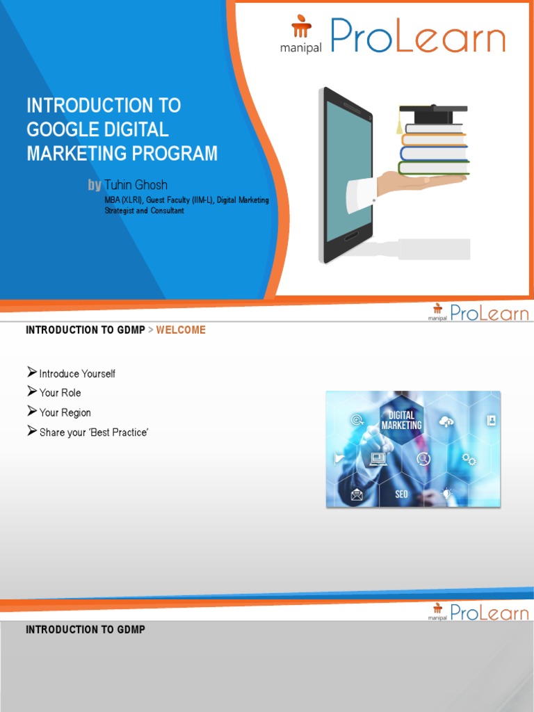 Day 1 - Part 1 - Introduction To GDMP - Day 01 | PDF | Ad Words | Copyright
