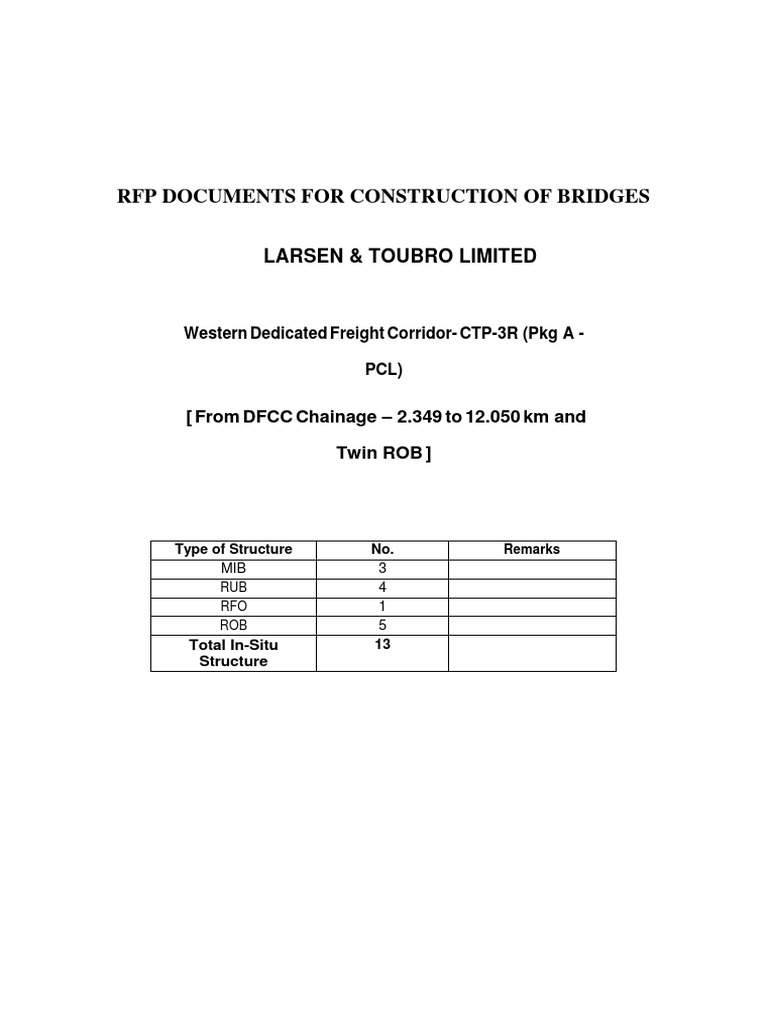 RFQ-1 PCL | PDF | Concrete | Employment