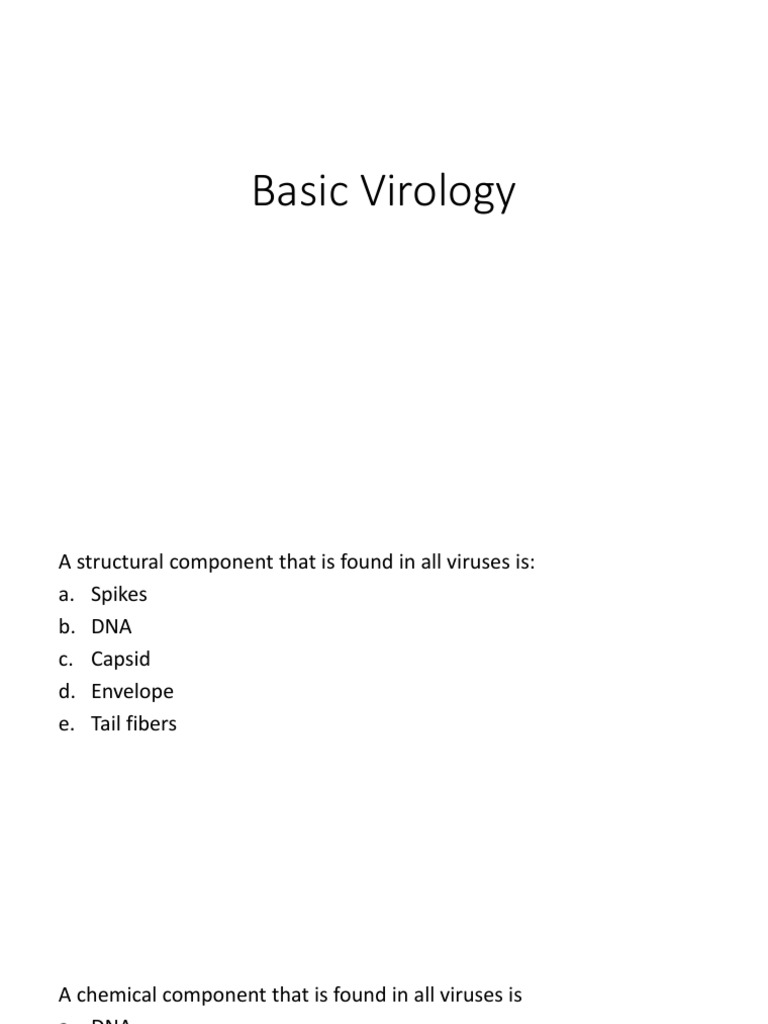 Basic Virology | PDF