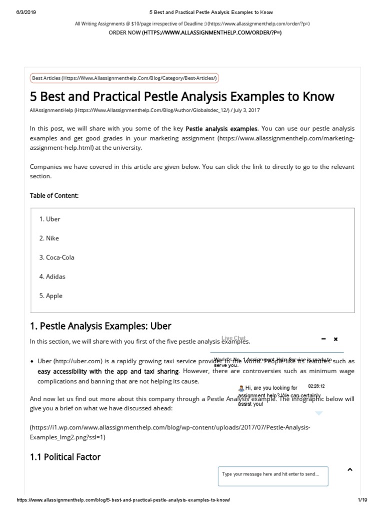 5 Best and Practical Pestle Analysis Examples To Know PDF | PDF | Apple ...