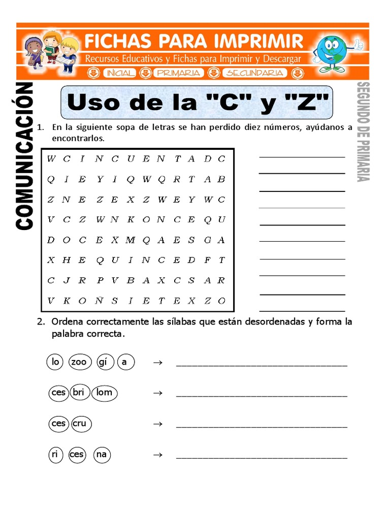 Actividades de Ortografía y Vocabulario para Primaria | PDF