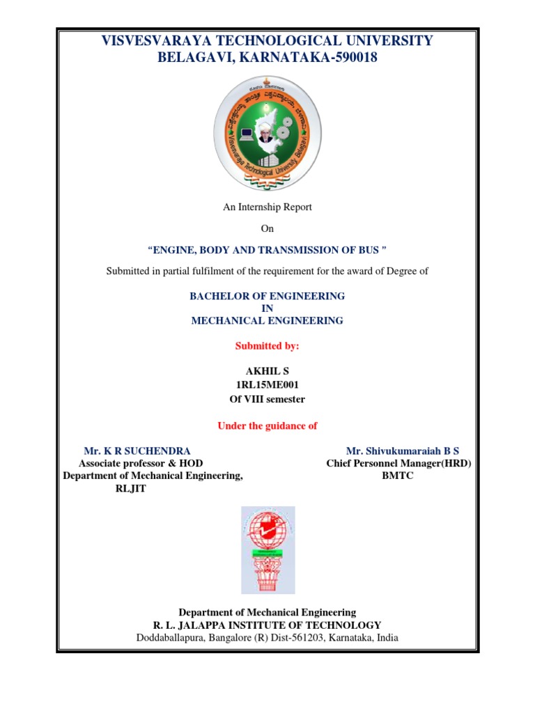 Visvesvaraya Technological University Belagavi, Karnataka-590018 | PDF ...