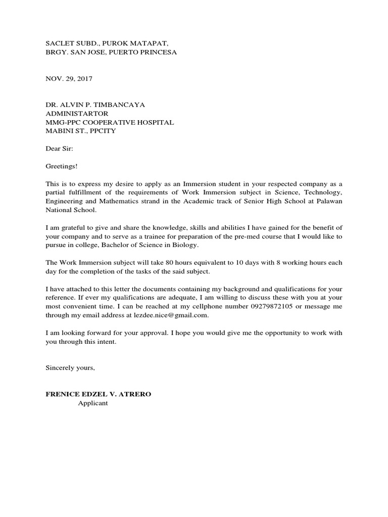 Letter of Intent | PDF