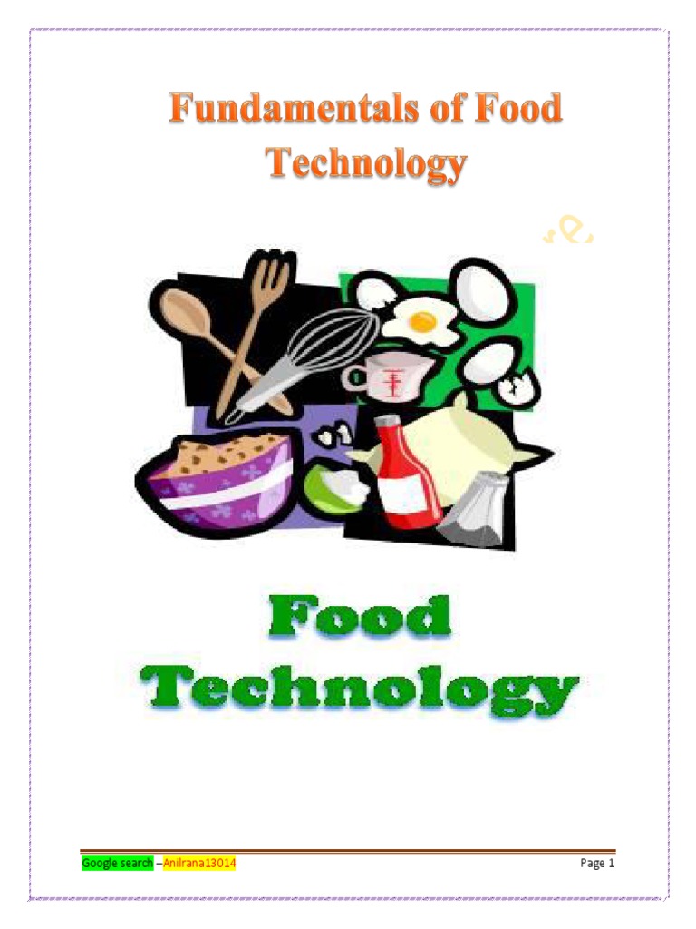 Fundamentals of Food Technology | PDF | Colloid | Emulsion