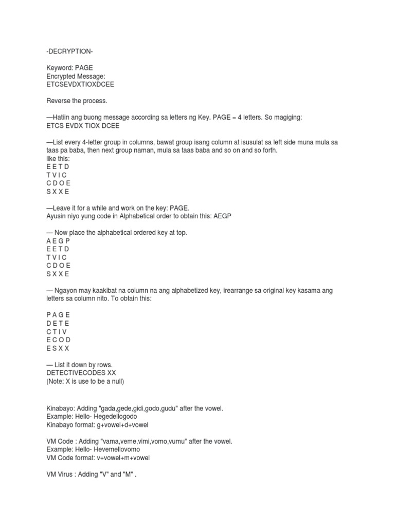 Codes and Ciphers 2 | PDF | Language Arts & Discipline | Teaching ...