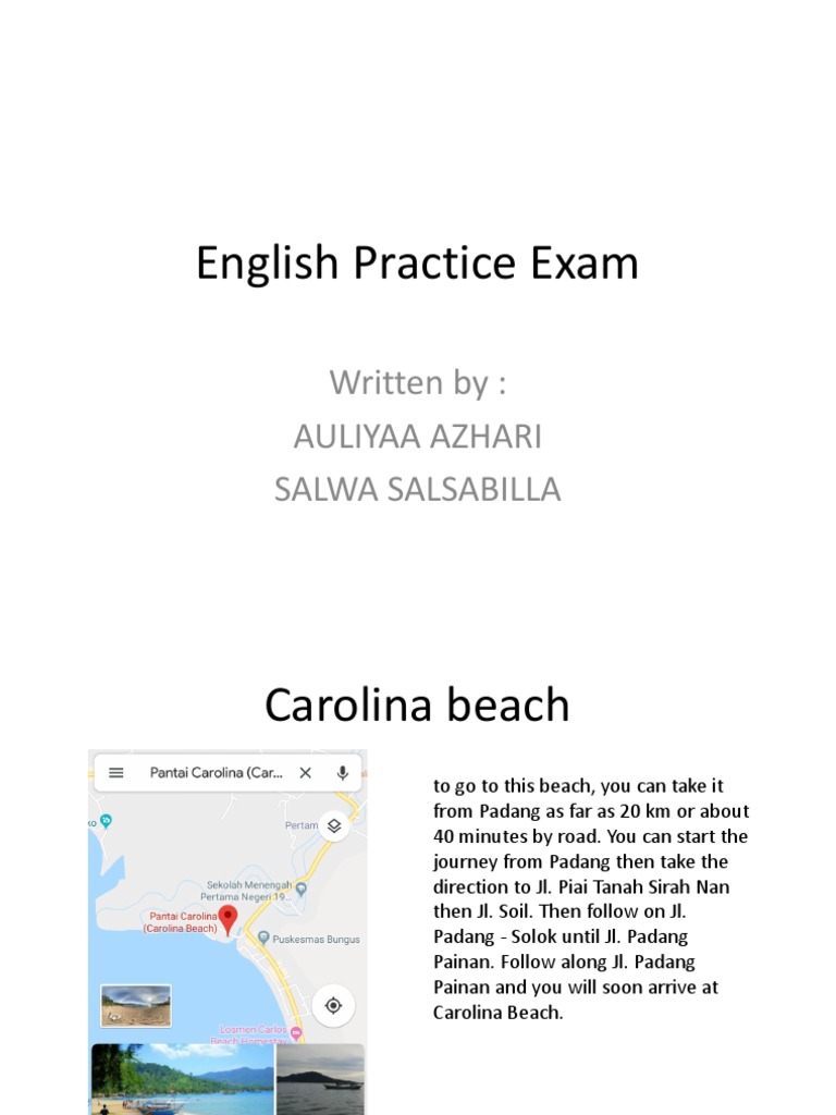 English Practice Exam Teacher | PDF