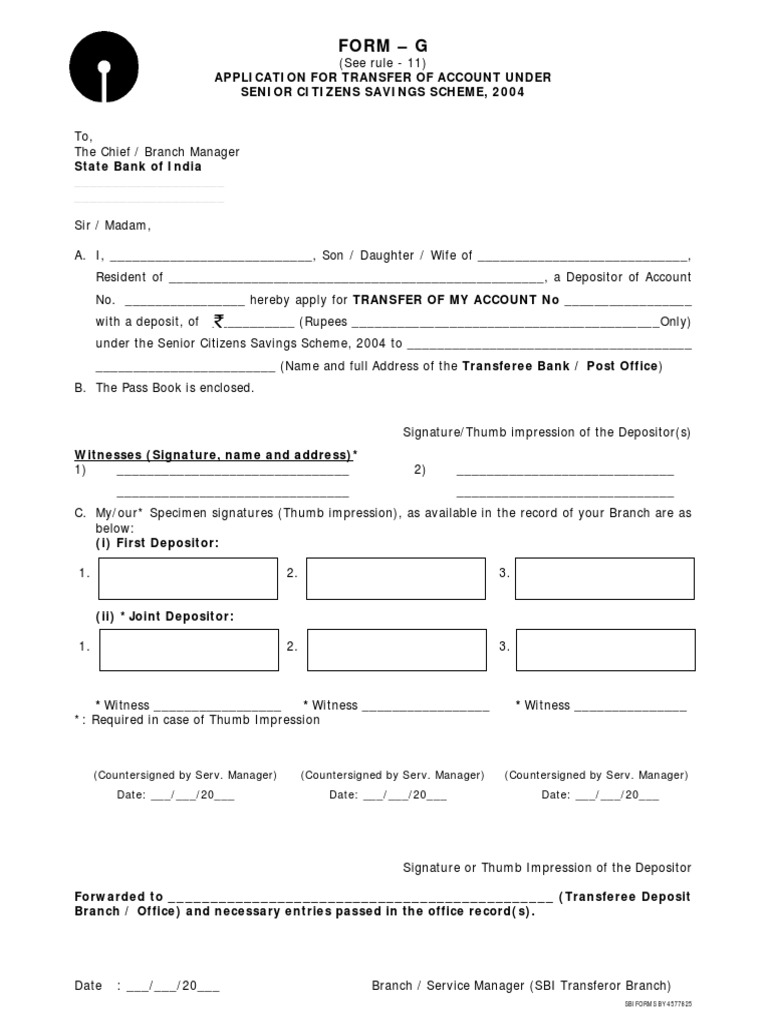 Deposit Account Transfer Form | PDF | Deposit Account | Service Industries