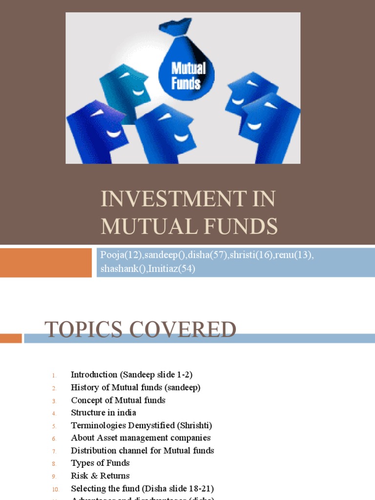Mutual Fund Investment | PDF | Mutual Funds | Investing