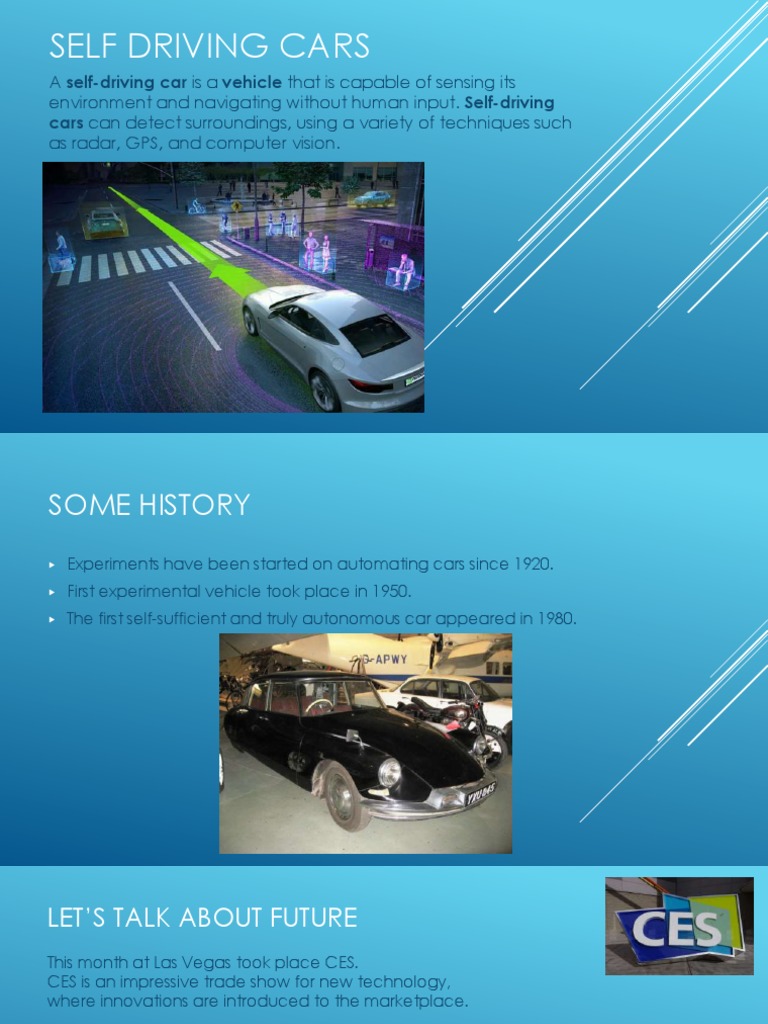 Self Driving Car PDF | PDF | Transportation Engineering | Car