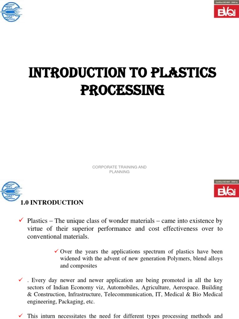 Introduction To Plastics Processing. | PDF | Extrusion | Fiberglass
