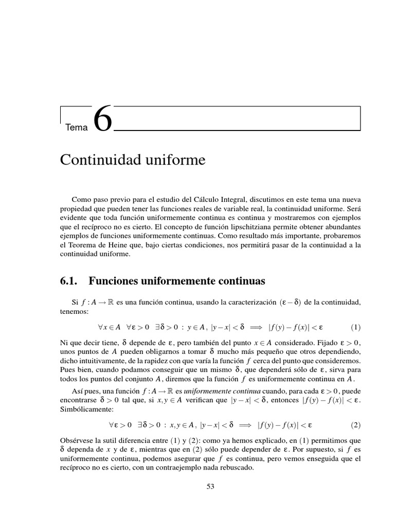 Uniforme | PDF | Función continua | Función (Matemáticas)