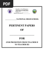 Tabbing and Pertinent Documents Format | PDF