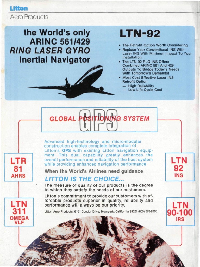 The World's Only ARINC 561/429 Inertial Navigator: Ring Laser Gyro | PDF